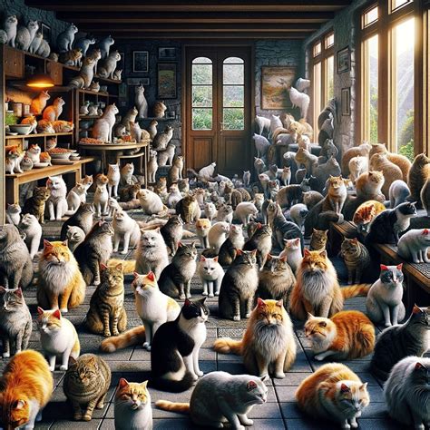 I Asked Chatgpt To Create A Picture Of Cats Then I Asked It To Increase The Number Of Cats Each