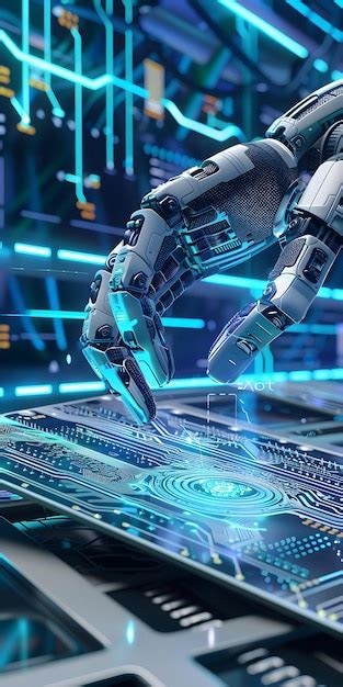 Automated Circuit Board Assembly Premium Ai Generated Image