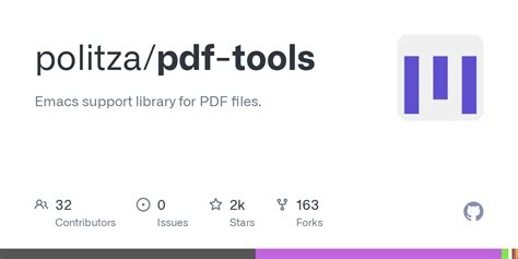github politza pdf tools emacs support library for pdf files