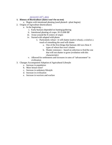 Notes On History Of Horticulture Horticulture Science Hort 2000