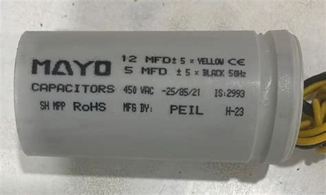 Lg 2 Washing Machine Capacitor At ₹ 95 Piece In Mumbai Id 2852089399462