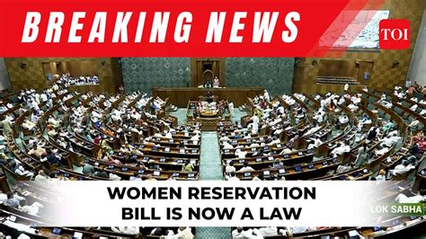 Womens Reservation Bill Signed Into Law By President Droupadi Murmu