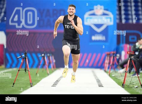 Kansas State Tight End Ben Sinnott Runs The 40 Yard Dash At The Nfl