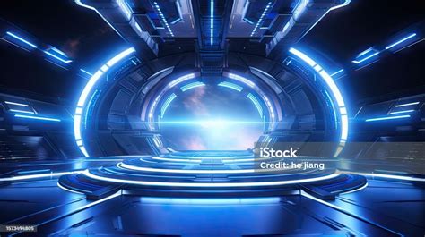 제품 발표를 위한 방에서 미래 공상 과학 소설 빈 연단 0명에 대한 스톡 사진 및 기타 이미지 0명 3차원 형태 가정의 방 Istock