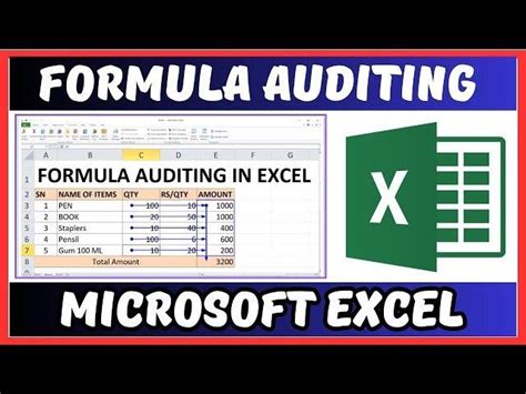Excelkiclass On Linkedin Ms Excel Auditing Tools And Define Name Of