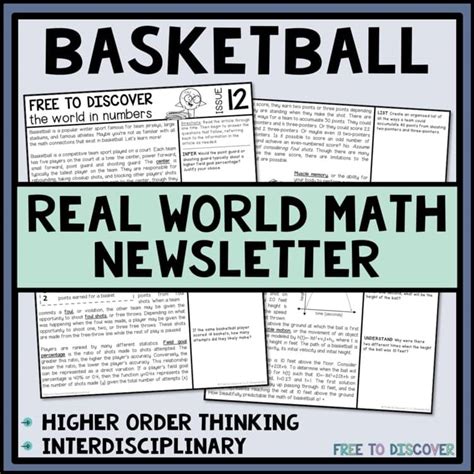 Real World Math Basketball Direct Variation Quadratic Functions