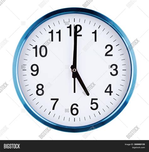 Wall Clock Isolated On Image And Photo Free Trial Bigstock