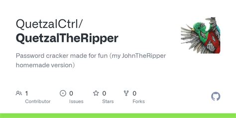 GitHub QuetzalCtrl QuetzalTheRipper Password Cracker Made For Fun