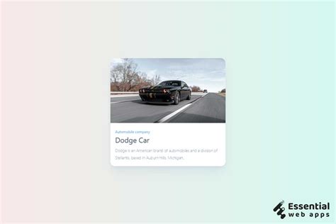 Tailwind Css Card Latest Collection Essential Web Apps