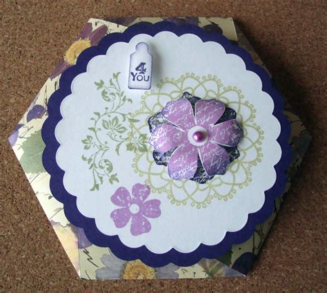Kathie S Cards Round Card With Hexagonal Envelope