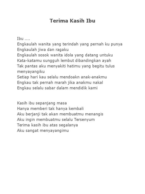 Ulasan Puisi Terima Kasih Ayah Dan Ibu Viral