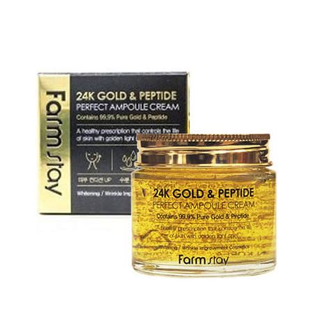 Farm Stay 24K Gold&Peptide Perfect Ampoule Cream, 80мл - Корейская ...
