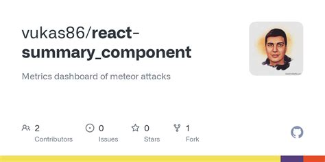Github Vukas86react Summarycomponent Metrics Dashboard Of Meteor