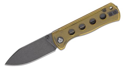 QSP Knives Canary Liner Lock Folding Knife 2.84" 14C28N Black ...