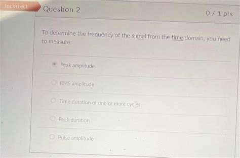 Solved To Determine The Frequency Of The Signal From The Chegg