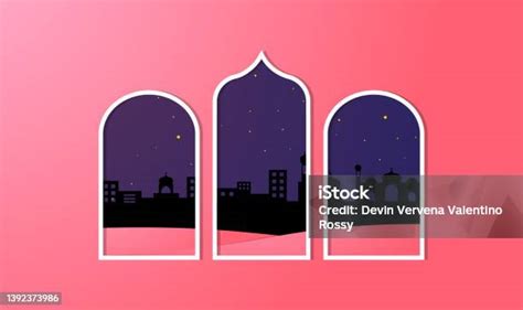 라마단 테마 디자인 종이 컷 스타일 달 모스크 및 별의 추가와 함께 라마단 테마 배경 인사말 카드 웹 커버 템플릿 카드 등에 적합합니다 0명에 대한 스톡 벡터 아트 및 기타