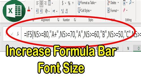 Excel Formula Bar Font Changed How To Reset