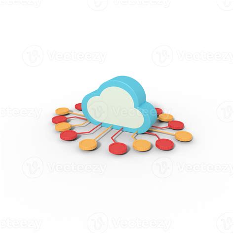 3d Illustration Of Cloud Network 15095864 Png