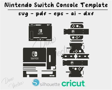Ns Switch Console Vector Cut File Cricut Vector Cut File Wrap