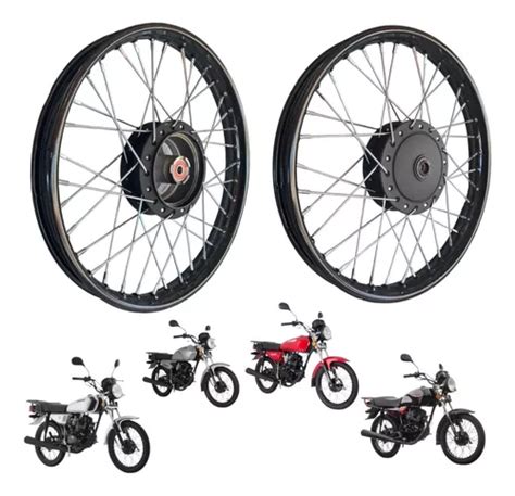 Rin Delantero De Rayos Para Moto Italika Ft125 Ft125 Roja Envío gratis