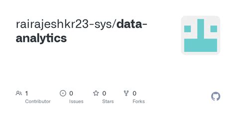 Github Rairajeshkr23 Sysdata Analytics · Github