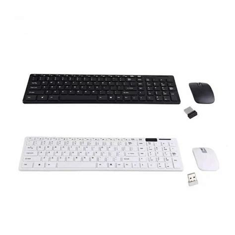 Slim Wireless Keyboard And Mouse Combo 2 4ghz Connectivity Compact