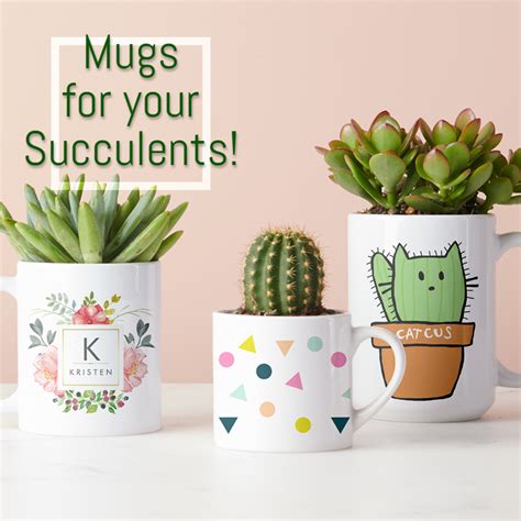 Watercolour Cacti And Succulent Coffee Mug Zazzle Mugs Succulents