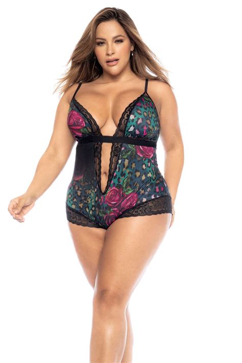 Plus Size Sensual Sleep Romper By Mapalé