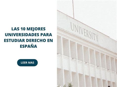 Mejores Universidades para estudiar Derecho en España