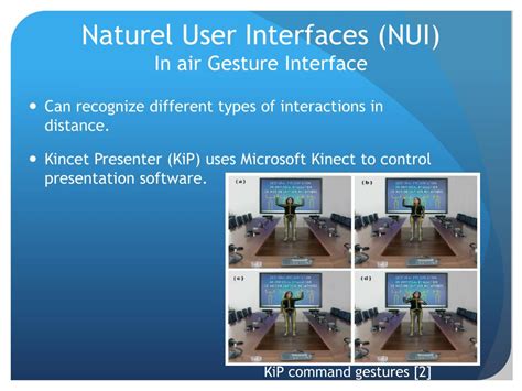 Ppt Natural User Interface Nui Powerpoint Presentation Free