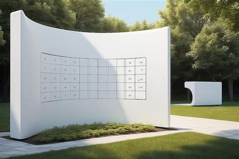 Premium Photo Interactive Outdoor Mathematics Challenge Mockup With