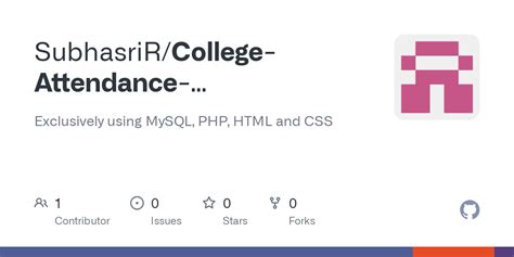 Github Subhasrir College Attendance Management System Exclusively
