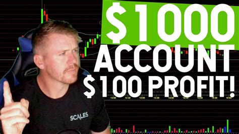 Day Trading 1000 Dollars 100 Profit Youtube