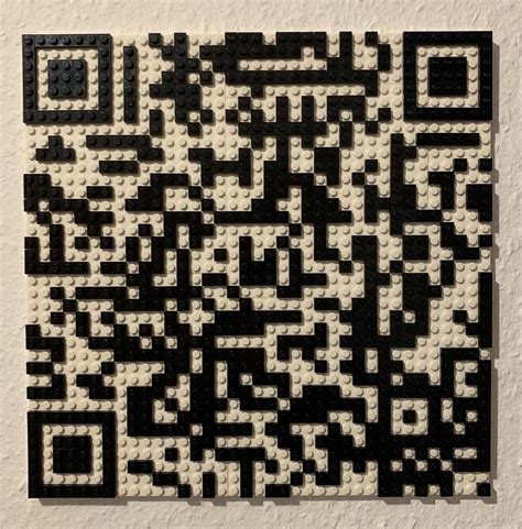 Functioning Lego Qr Code If You Scan It With A Smartphone You Can