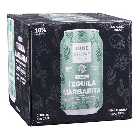 Juneshine Tequila Margarita 4pk 12 Oz Cans Applejack