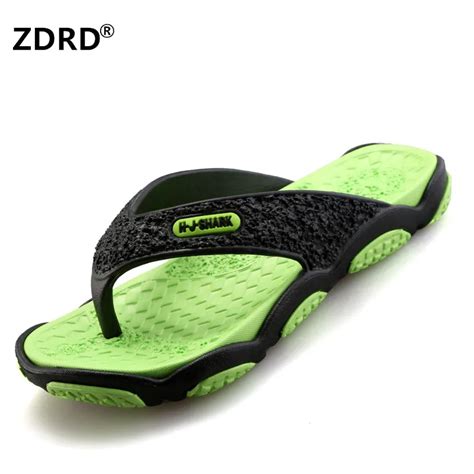 Zdrd Summer Men Designer Flip Flops Men Fashion Beach Shoes Lightweight