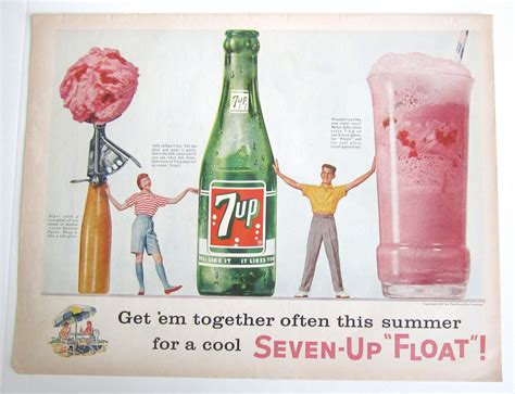 1958 7up With Seven Up Float