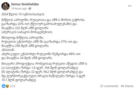 დეზინფორმაცია რუსეთსა და აშშ ს შორის ვაჭრობა 20 ით გაიზარდა Factcheck Ge