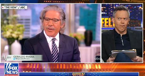 Poor Thing Greg Gutfeld Mocks Geraldo Rivera Running To The View