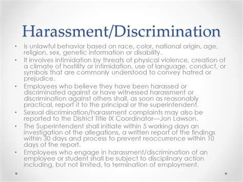 Harassment Discrimination Ppt Download