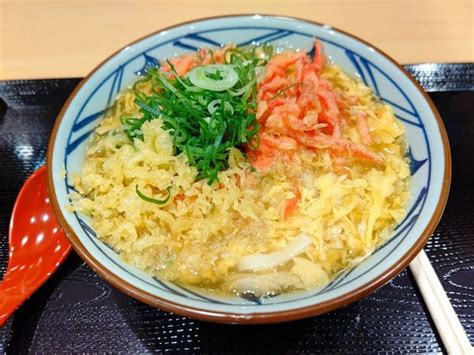 『紅生姜玉子あんかけうどん並盛580円』丸亀製麺 イーサイト高崎店のレビュー うどんデータベース