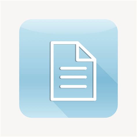 Business Document Icon Blue Graphic Premium Vector Rawpixel