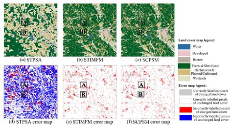The Result Of Land Cover Maps Predicted From Different Methods And The