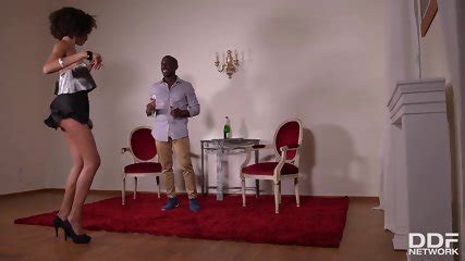 Curly Ebony Babe On Cock Luna Corazon