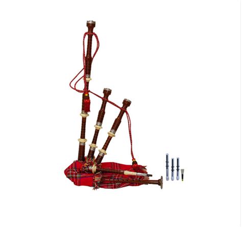 Hafiz Mohammad Junaid New Full Size Highland Rosewood Bagpipe Engraved