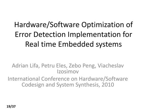 PPT - Hardware software partitioning and co-design principles PowerPoint Presentation - ID:1581334