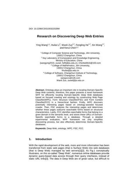 pdf research on discovering deep web entries doiserbia dokumen tips
