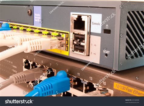 Network Switch Patch Cables Stock Photo 43160008 Shutterstock