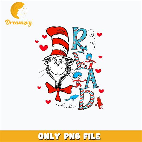 Dr Seuss I Love Read Png Dreamsvg Store