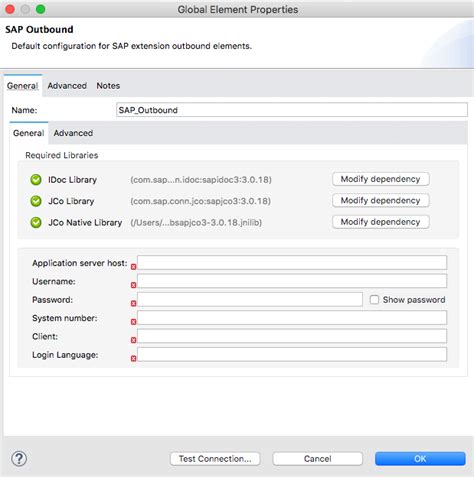 Sap Connector Studio Configuration Mule Mulesoft Documentation